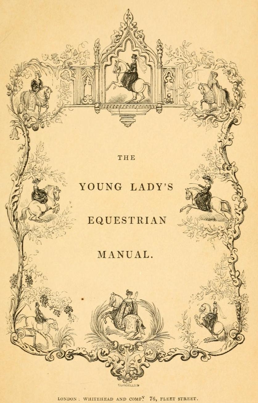 bumble button: "The Young Lady's Equestrian Manual" 1838 Victorian Era ...